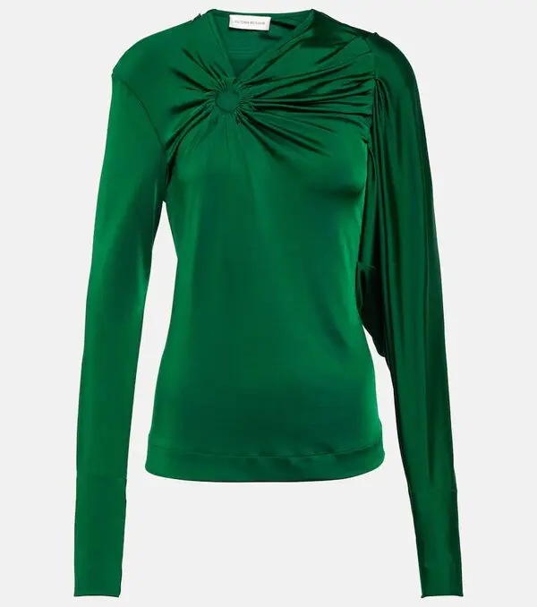 Victoria Beckham Gathered Jersey Top