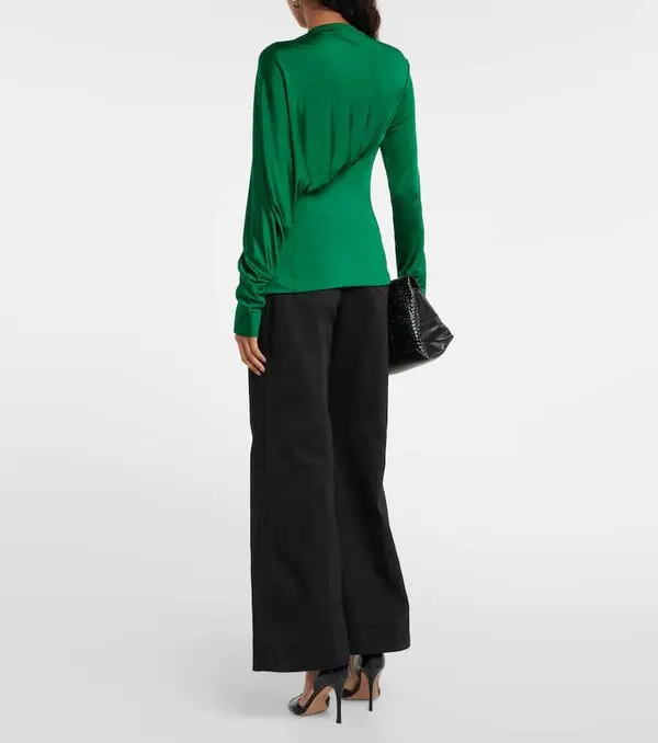 Victoria Beckham Gathered Jersey Top