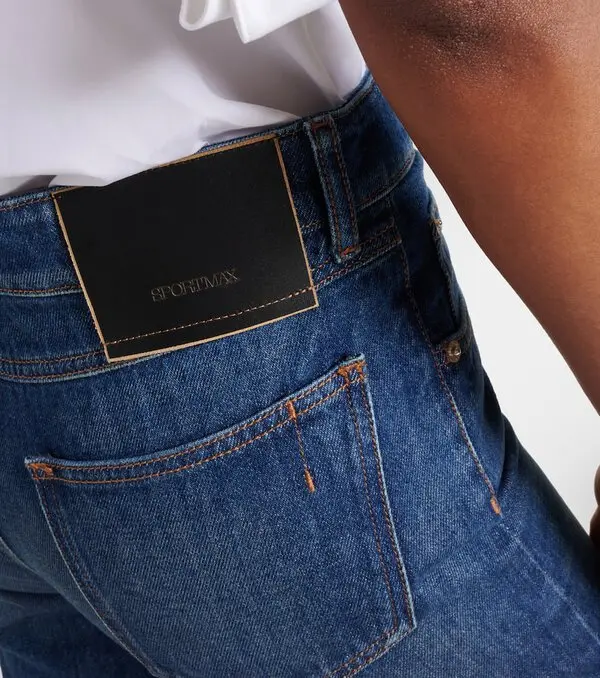Sportmax Low-rise Straight Jeans - Blue