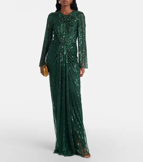 Jenny Packham Anja Sequined Gown