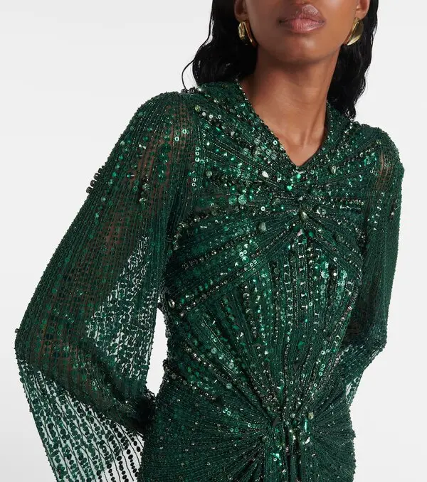 Jenny Packham Anja Sequined Gown