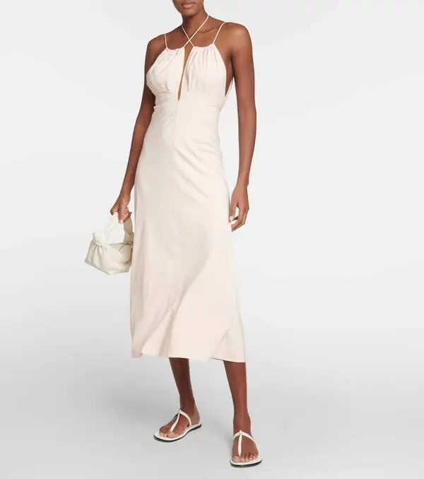 TOTEME Halterneck Maxi Dress - Pink