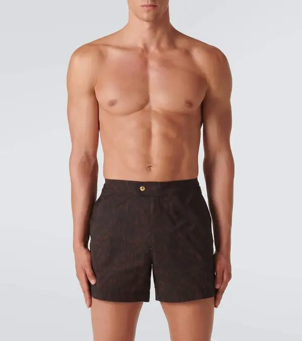 TOM FORD Cheetah Print Swim Trunks