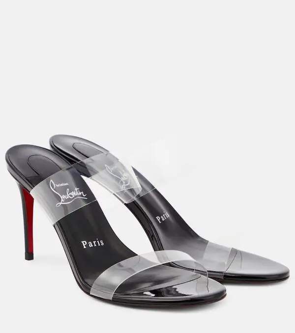 CHRISTIAN LOUBOUTIN Just Nothing 85 Pvc Mules