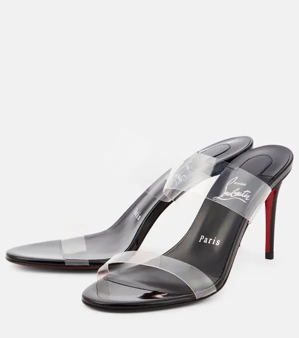 CHRISTIAN LOUBOUTIN Just Nothing 85 Pvc Mules