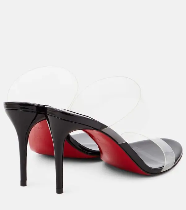 CHRISTIAN LOUBOUTIN Just Nothing 85 Pvc Mules