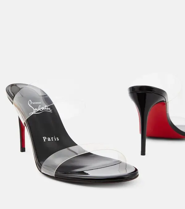 CHRISTIAN LOUBOUTIN Just Nothing 85 Pvc Mules