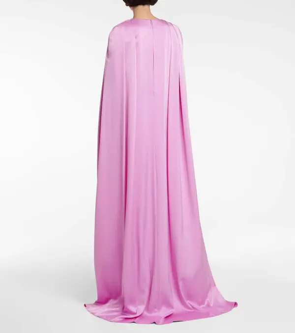 Alex Perry Hudson Satin Crepe Gown - Pink