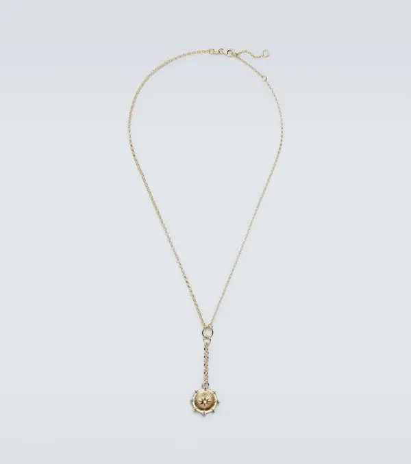 FOUNDRAE 18kt Yellow Diamond Pendant Necklace - Gold