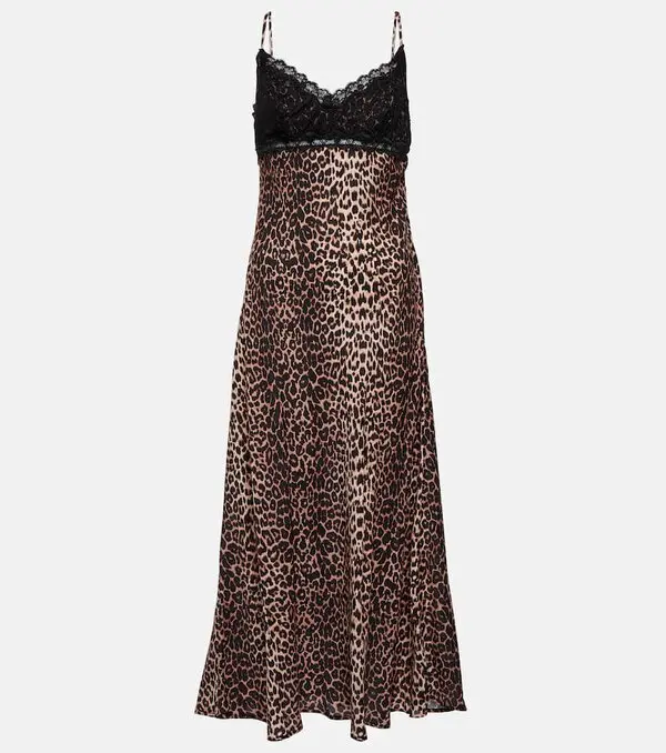 Rixo Attiya Printed Slip Dress - Multicoloured