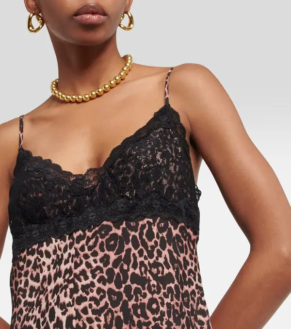 Rixo Attiya Printed Slip Dress