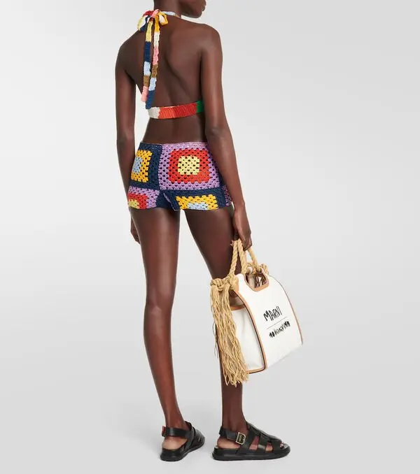 Marni X No Vacancy Inn Knit Crop Top
