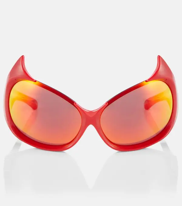Balenciaga Cat Eye Sunglasses - Red