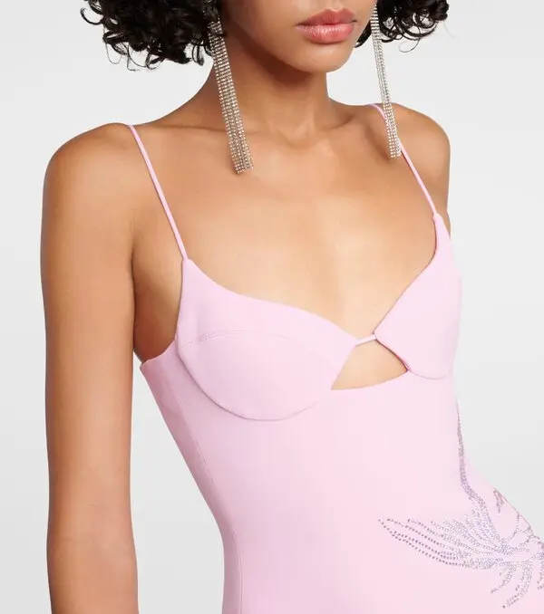 David Koma Crystal-embellished Minidress