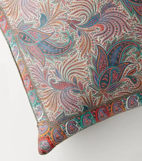 Etro Embroidered Cotton Cushion