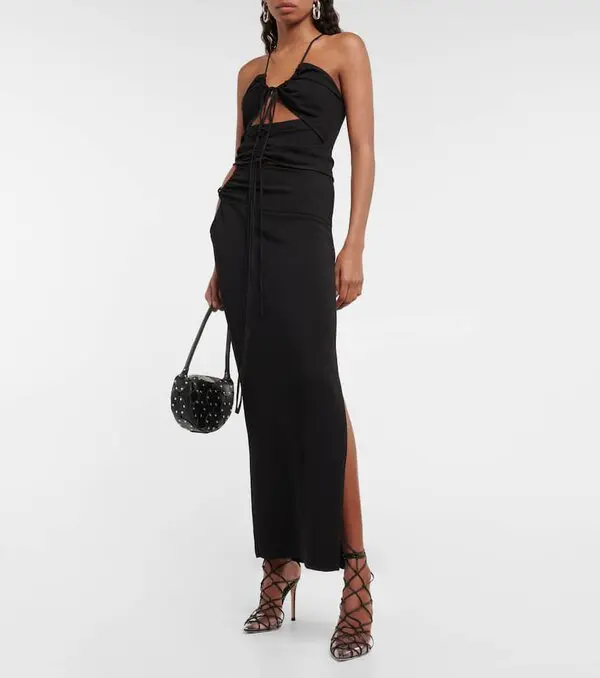 Christopher Esber Wraparound Crepe Maxi Skirt