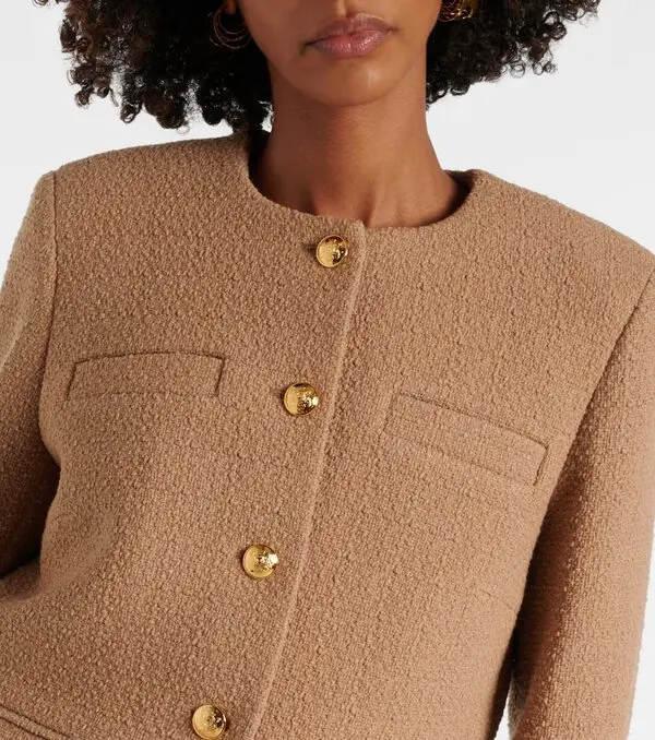 NILI LOTAN Paige Cropped Tweed Boucle Jacket