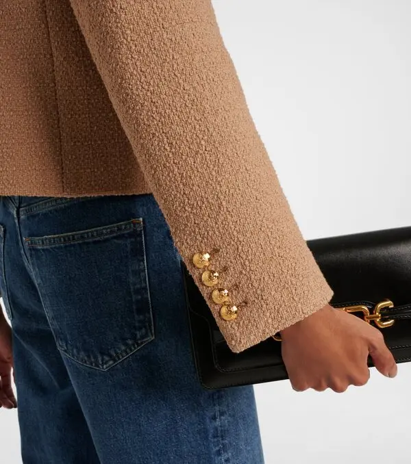 NILI LOTAN Paige Cropped Tweed Boucle Jacket
