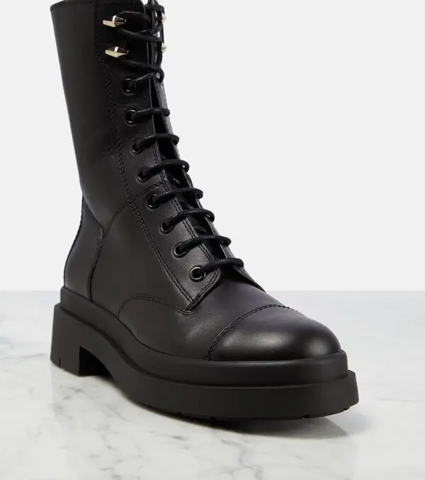 JIMMY CHOO Nari Leather Mid-calf Boots