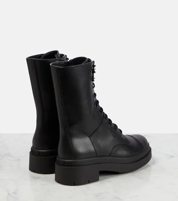 JIMMY CHOO Nari Leather Mid-calf Boots