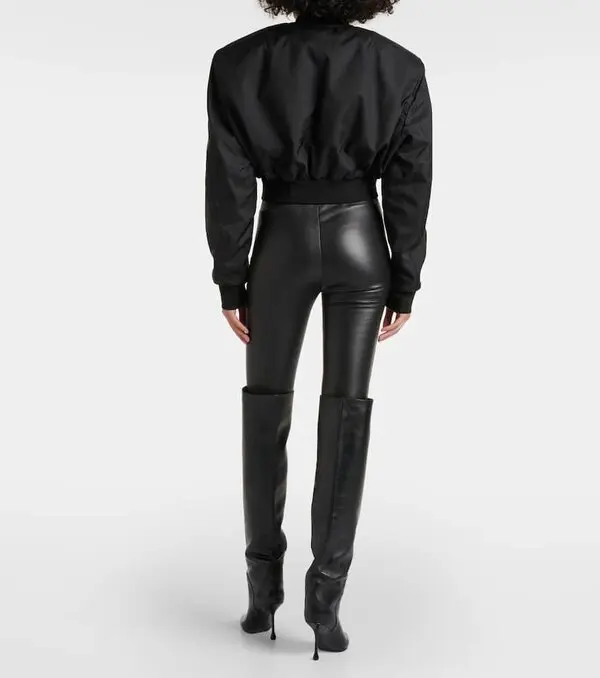 Wardrobe.NYC Cropped Bomber Jacket