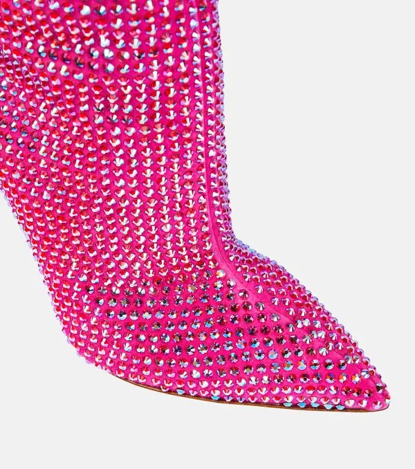 Paris Texas Holly Embellished Knee-high Boots - Pink