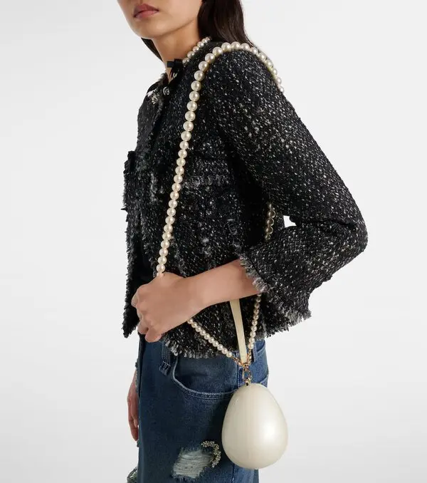 Simone Rocha Egg Embellished Clutch