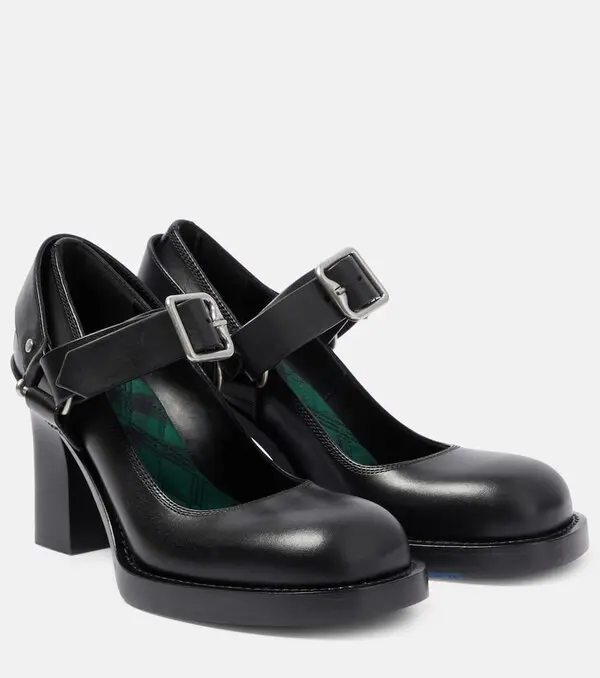 Burberry 85 Leather Pumps