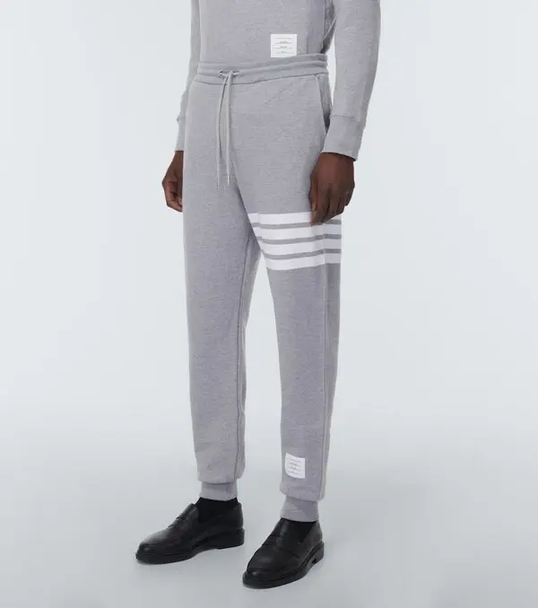 Thom Browne 4-bar Cotton Sweatpants