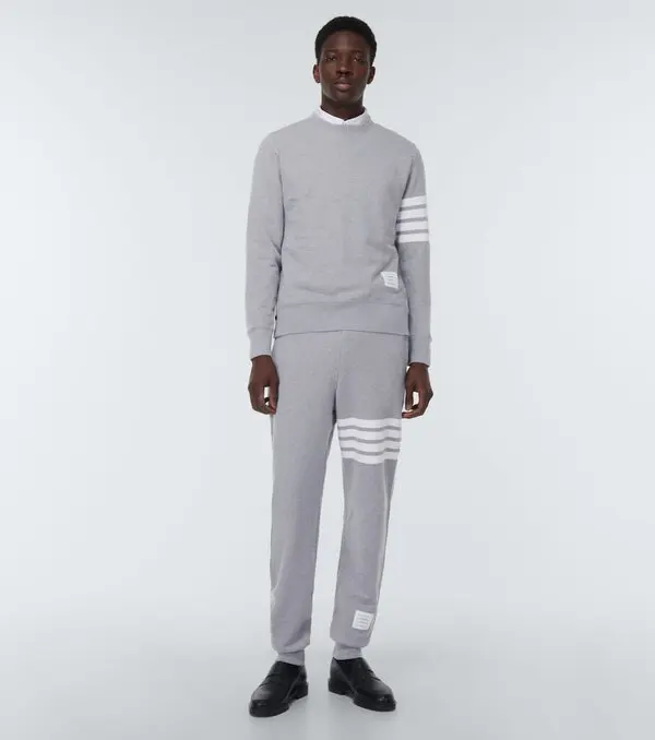 Thom Browne 4-bar Cotton Sweatpants