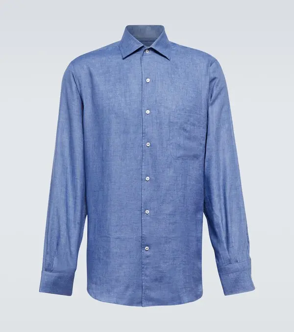 Loro Piana Andre Linen Shirt