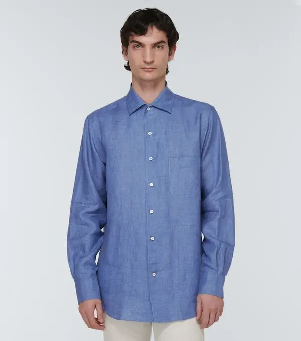Loro Piana Andre Linen Shirt