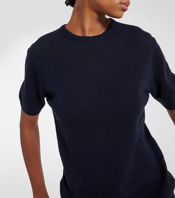 Khaite Pierre Cashmere-blend Top - Blue