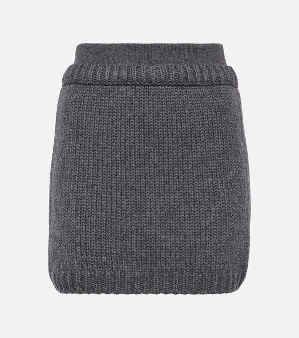 LISA YANG Lovi Cashmere Miniskirt - Grey