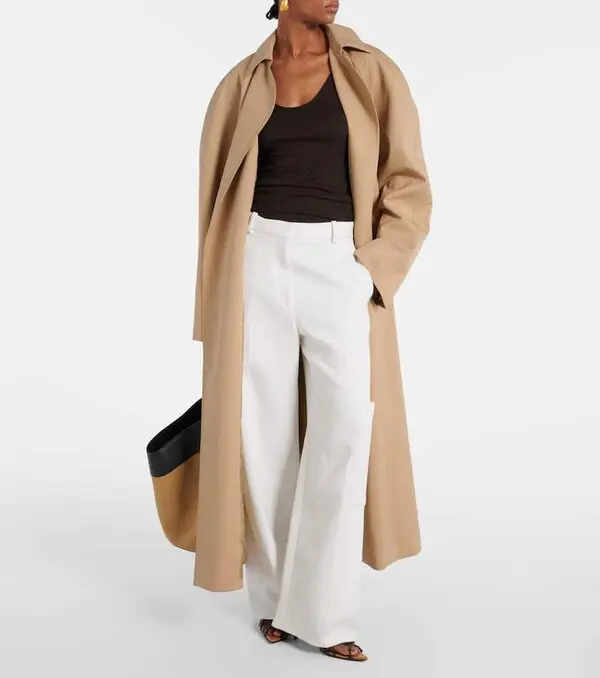 Khaite Caiton Straight Trousers - White