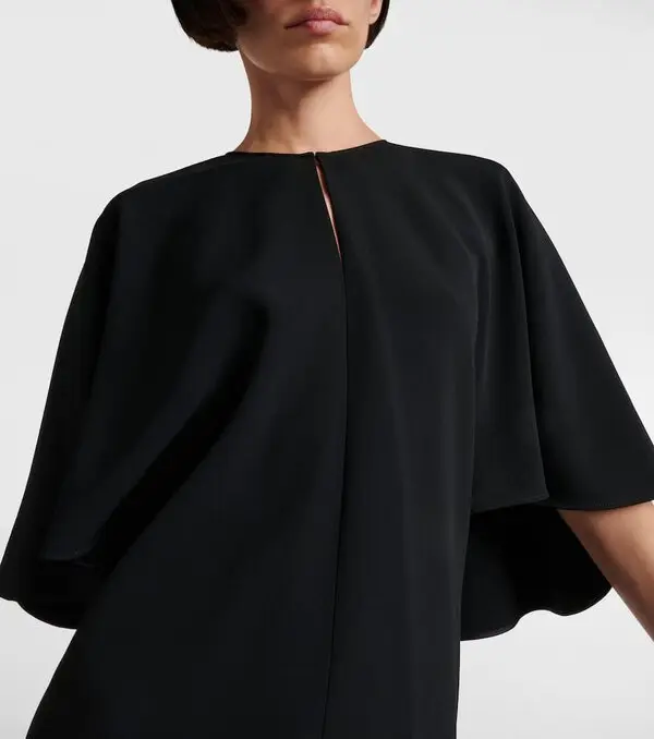 Chloé Caped Crepe Minidress