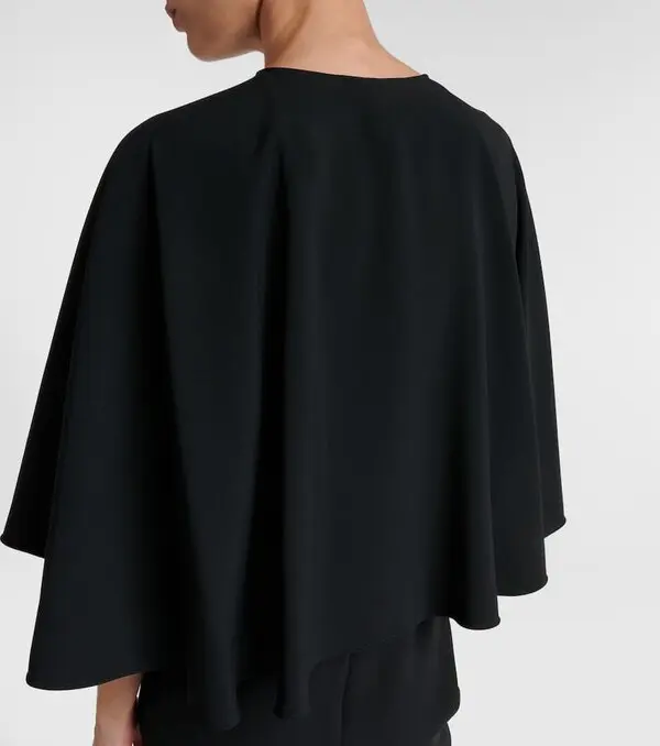 Chloé Caped Crepe Minidress