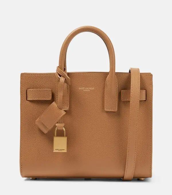 Saint Laurent Sac De Jour Nano Leather Tote - Brown
