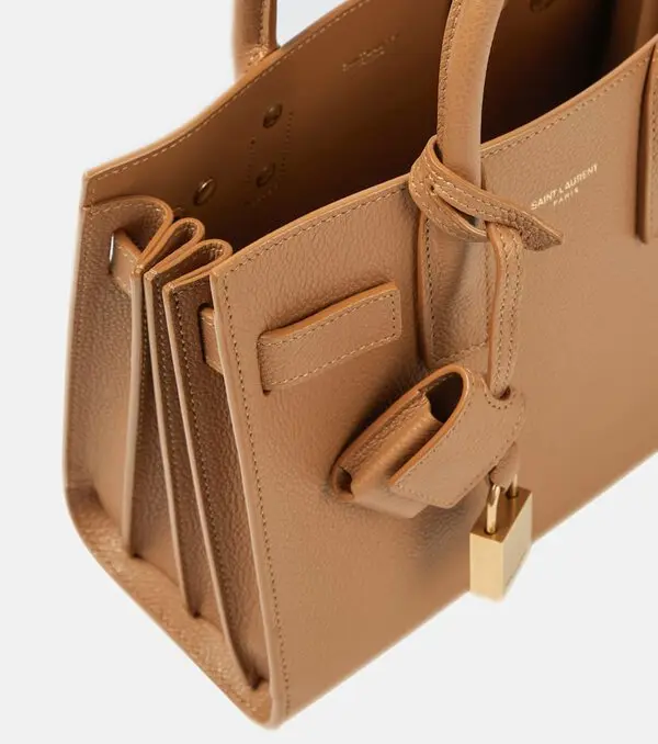 Saint Laurent Sac De Jour Nano Leather Tote - Brown