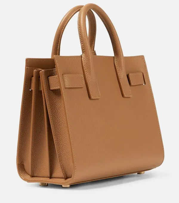 Saint Laurent Sac De Jour Nano Leather Tote - Brown