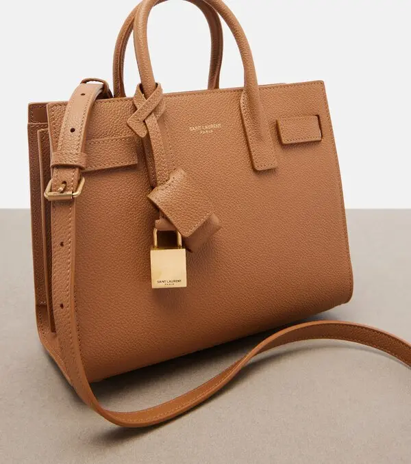 Saint Laurent Sac De Jour Nano Leather Tote - Brown