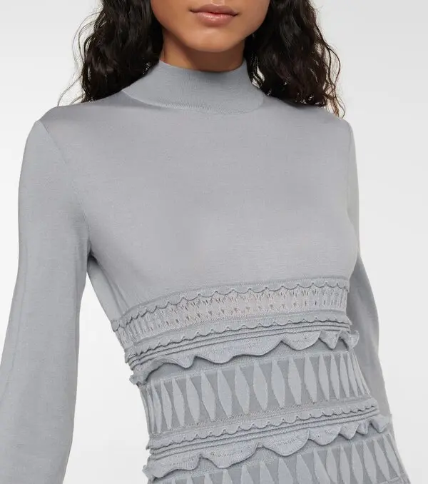 Alaïa Crinoline Virgin Wool Minidress