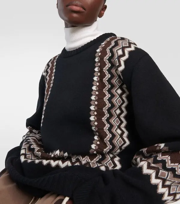 Chloé Wool-blend Jacquard Sweater