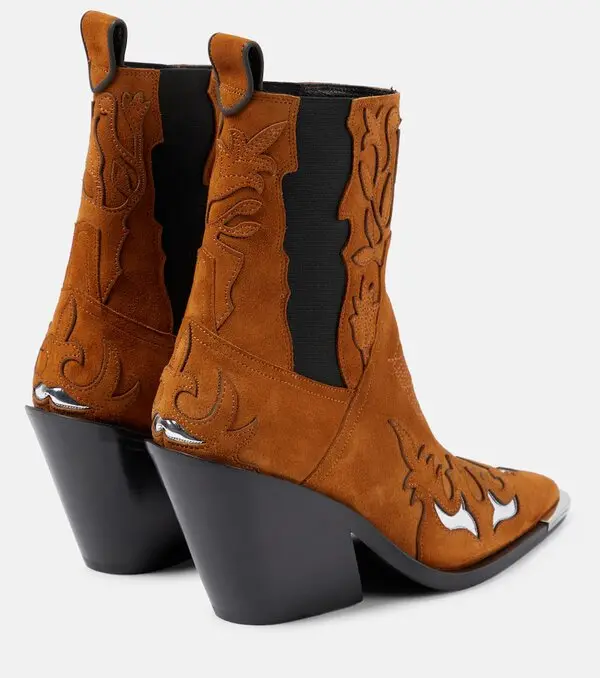 Rabanne Suede Ankle Boots