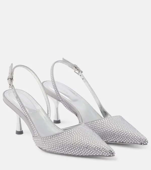 Simkhai Dylan Embellished Slingback Pumps