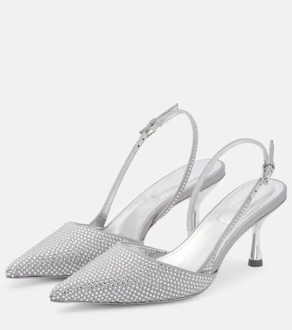 Simkhai Dylan Embellished Slingback Pumps