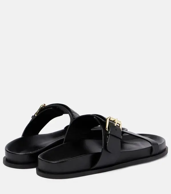 A.emery Prince Leather Sandals - Black