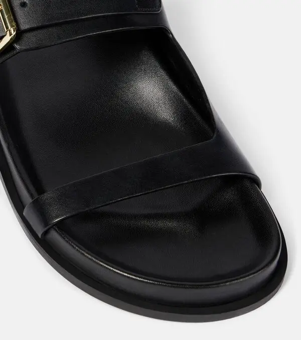 A.emery Prince Leather Sandals - Black
