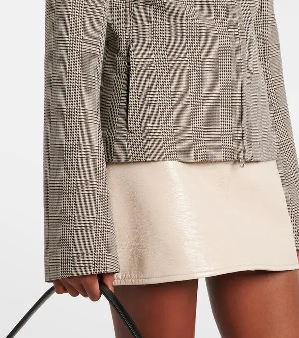 COURREGES Courrèges Prince Of Wales Check Wool-blend Jacket