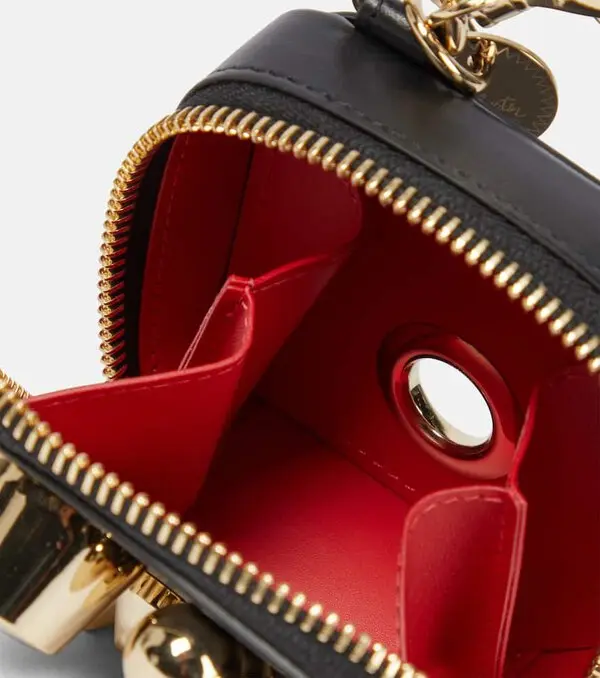 CHRISTIAN LOUBOUTIN Embellished Leather Waste Bag Holder